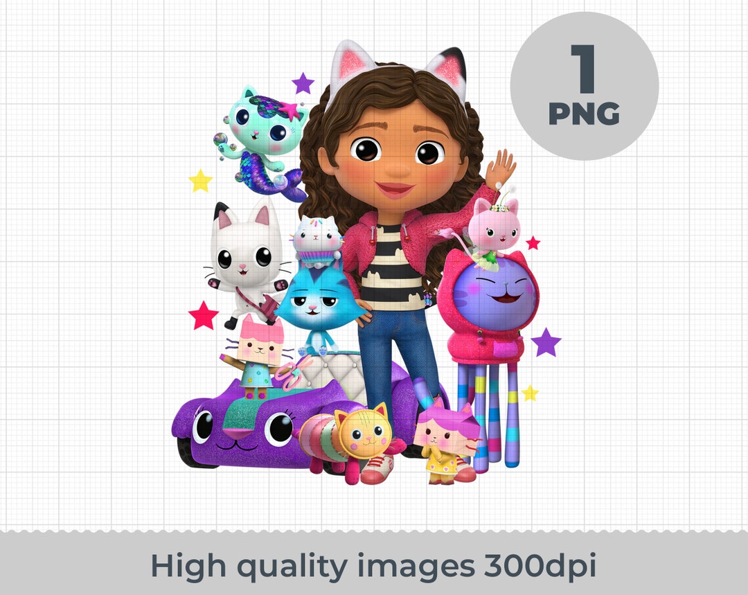 Gabby Dollhouse PNG, Gabby Clipart Art, Gabby Dollhouse Shirt Png ...