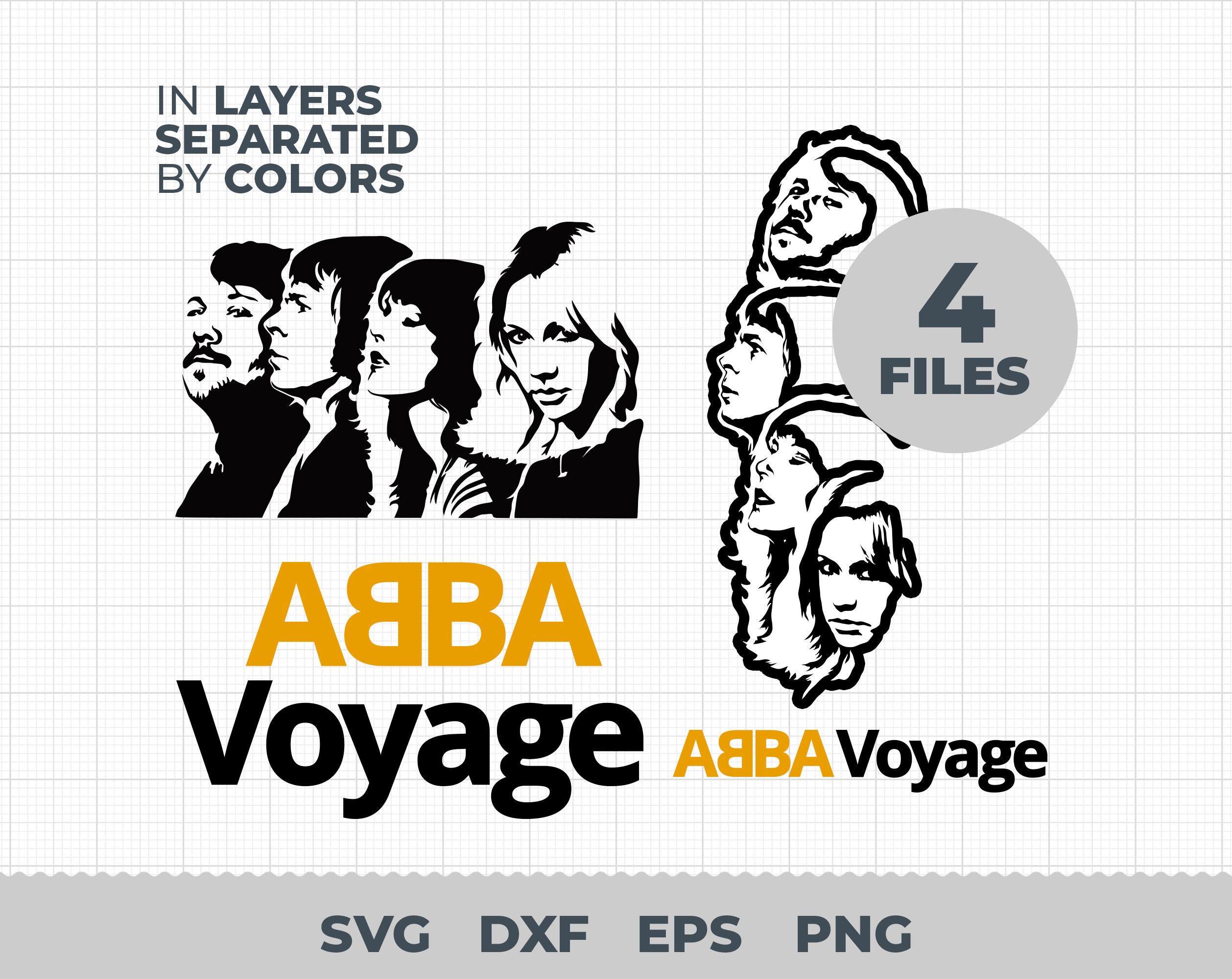 Abba Voyage Tour 2023 Svg, Abba Voyage Bundle Svg, Concert Dancing ...