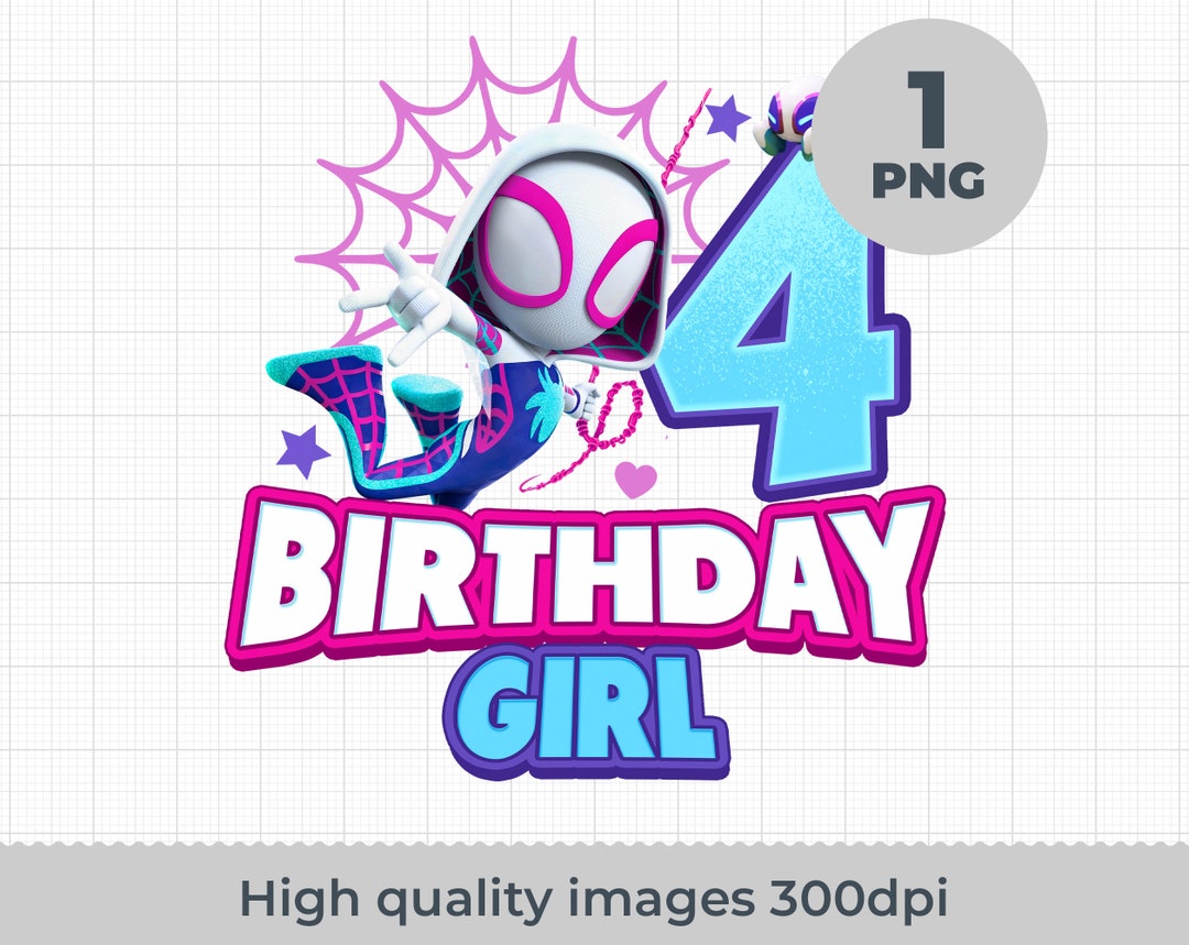 Spidey and His Amazing Friends Png 4th Birthday Girl, Superhero PNG ...
