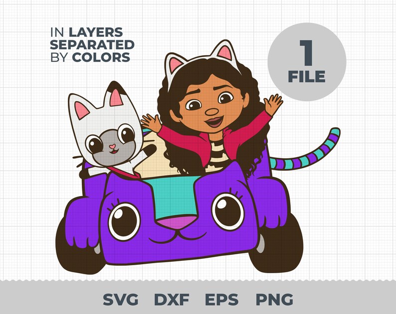 Gabby Dollhouse Svg, Gabby Svg, Tumbler Dollhouse Svg, Printable Gabby ...