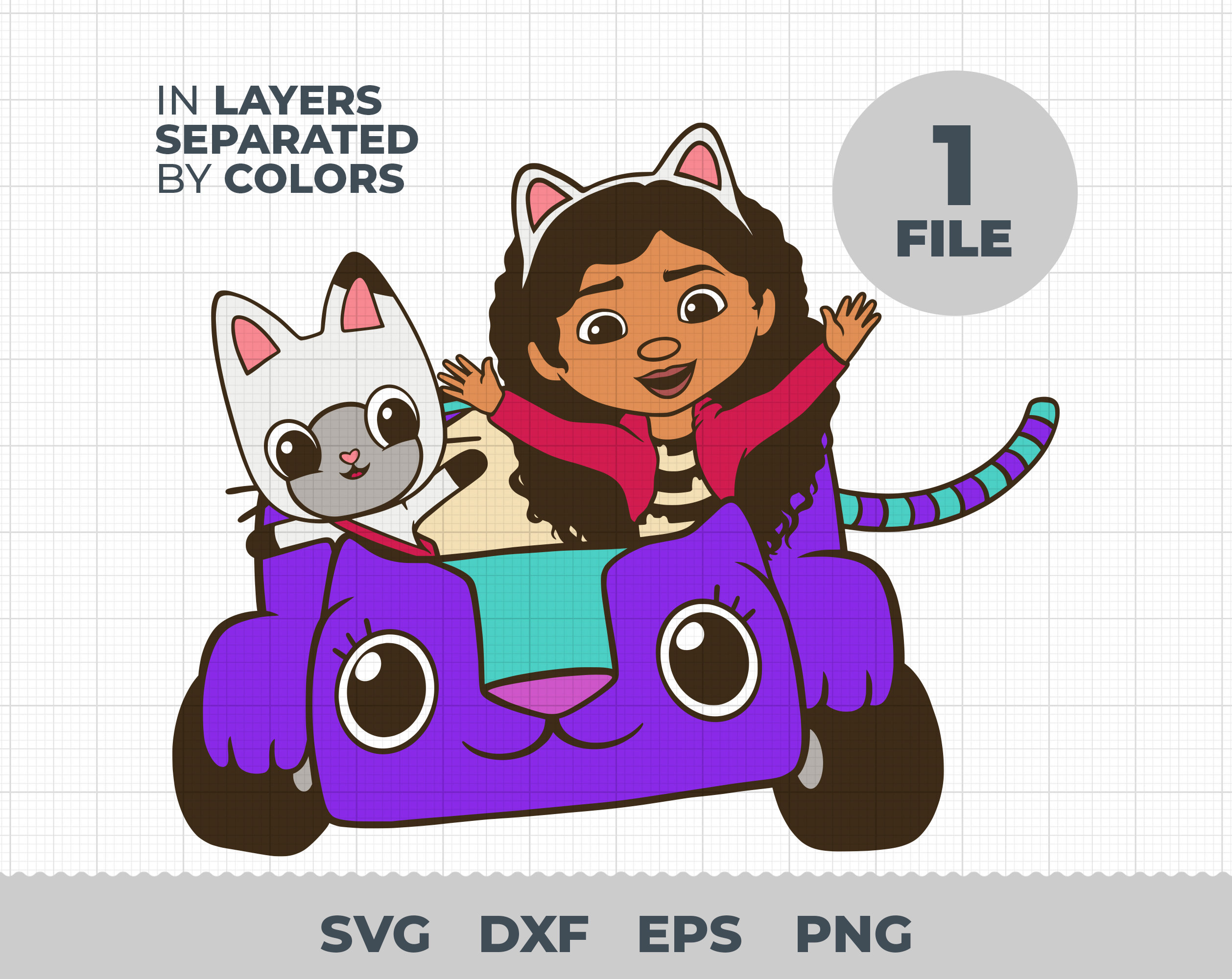 Gabby Dollhouse Svg, Gabby Svg, Tumbler Dollhouse Svg, Printable Gabby ...