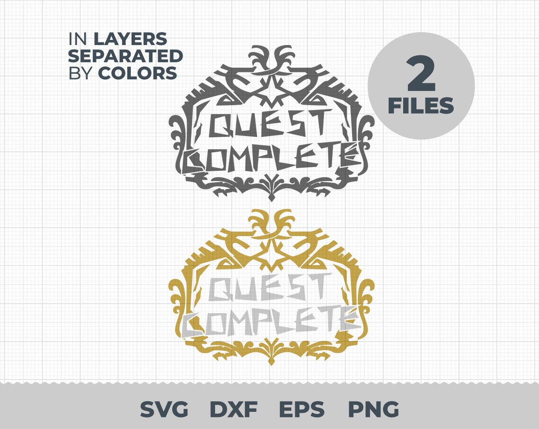 Buy Quest Complete Monster Svg, Monster Hunter Svg, Classic Monster ...
