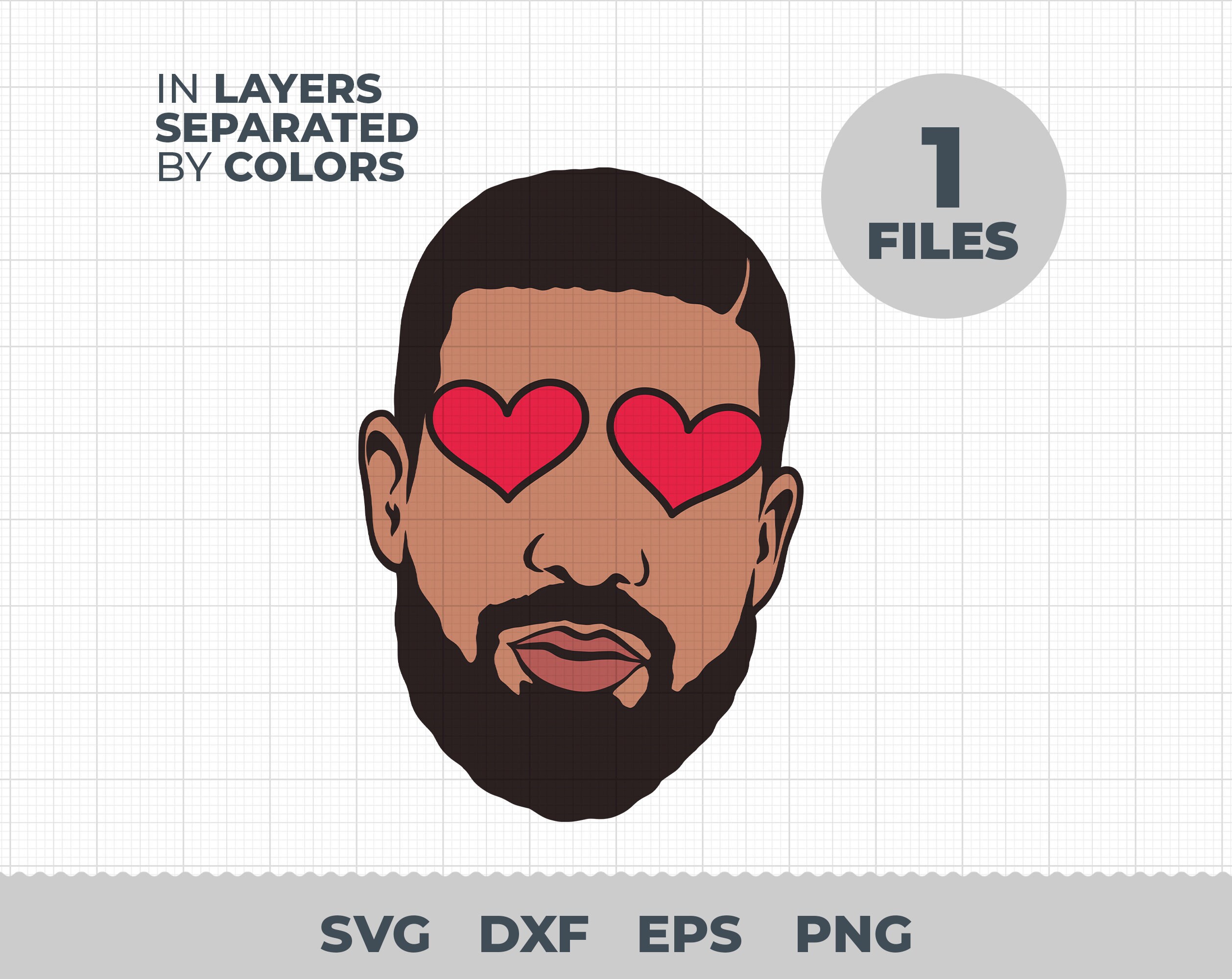 Drake Svg, Drake Face Svg, Drake Silhouette Svg, Drake Clipart - Etsy