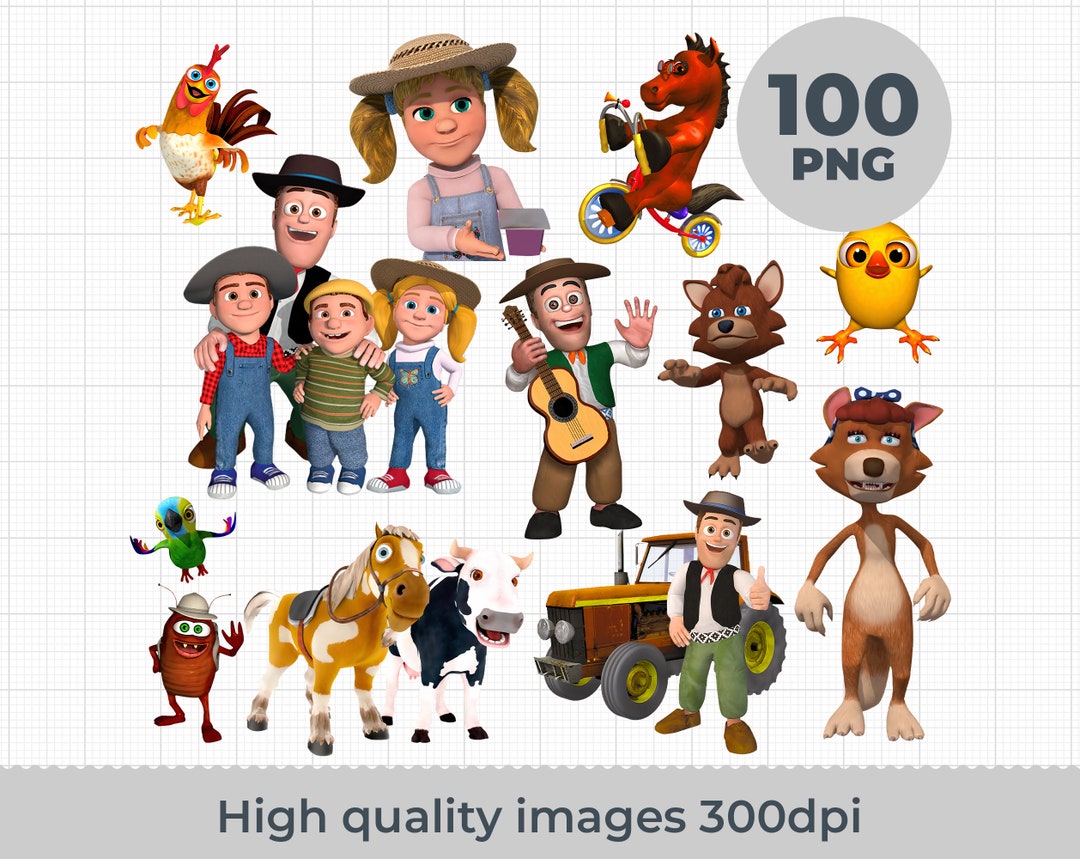 The Zenon Characters Farm Png Images, the Zenon Printable Digital Farm ...