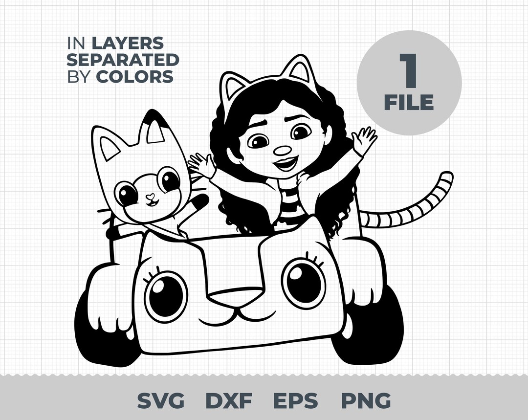 Gabby Dollhouse Svg, Gabby Svg, Tumbler Dollhouse Svg, Printable Gabby ...