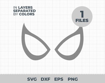 Spiderman Eyes SVG - Etsy