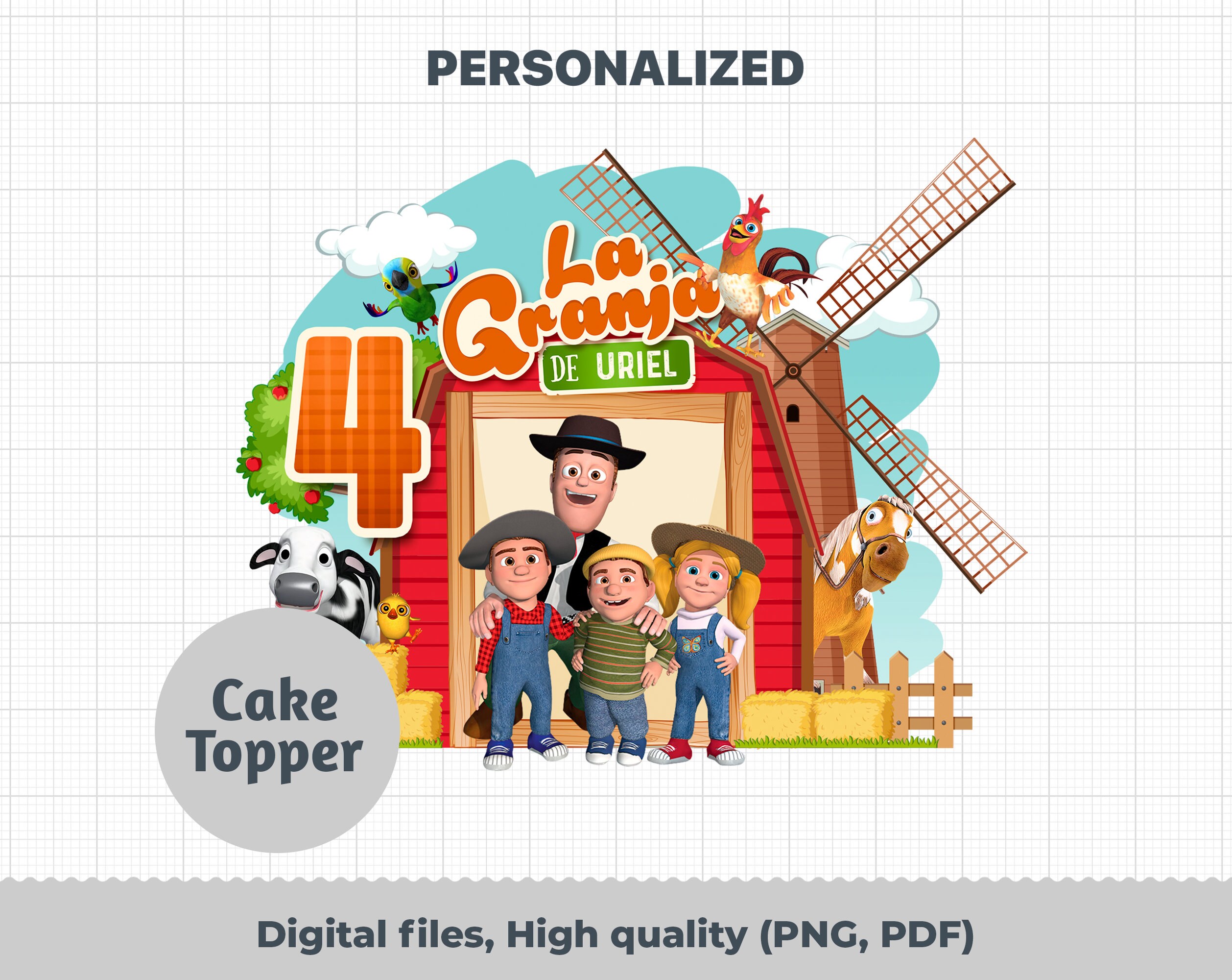 La Granja De Zenon Cake Topper, La Granja De Zenon Party Decoration, La ...