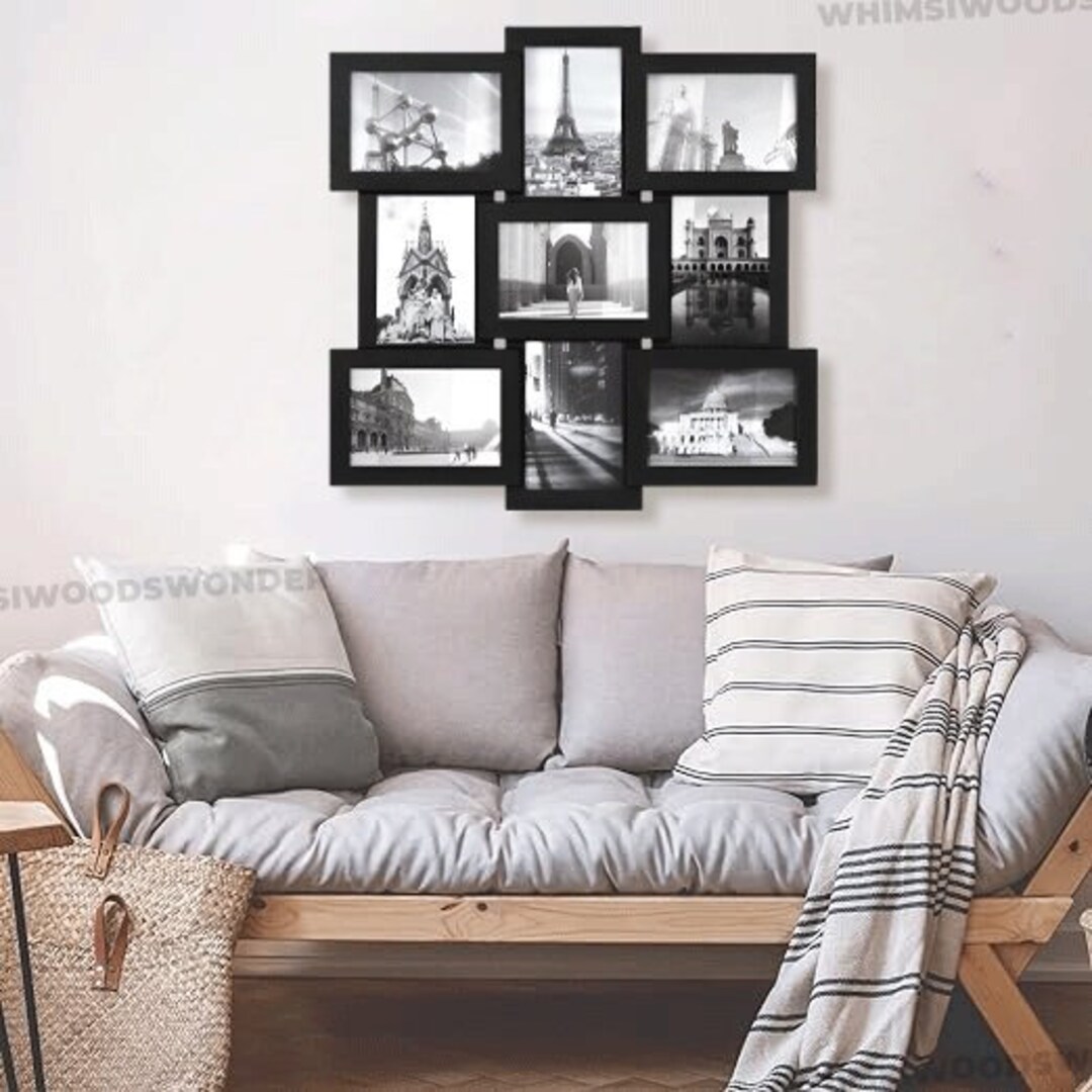 9 Packs Wooden 4x6 Picture Collage Frame 4x6 Picture Frame Multi Photo ...