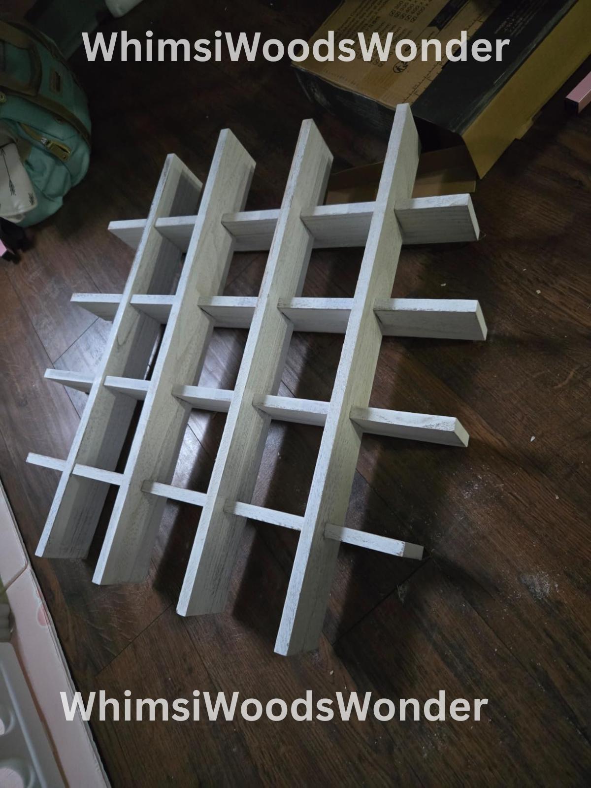 22 Slots Wooden Coffee Mug Display Rack | Display Shelves | Floating ...