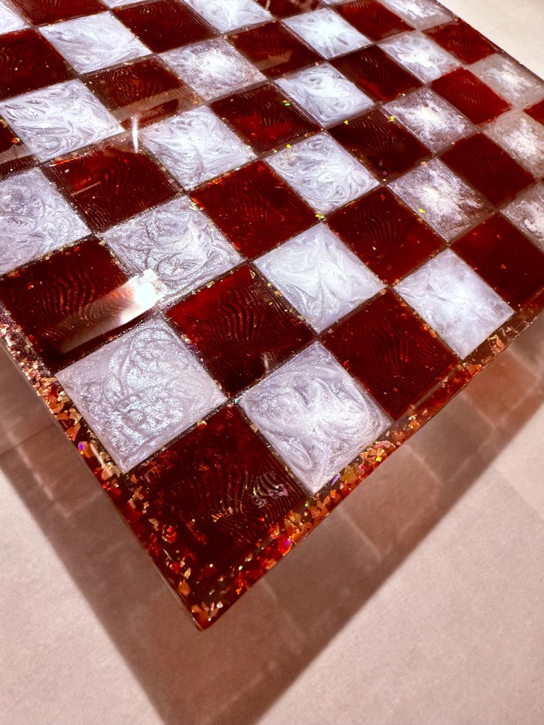 Celestial Ember Resin Chess Board (chess Pieces Not Included) - Etsy