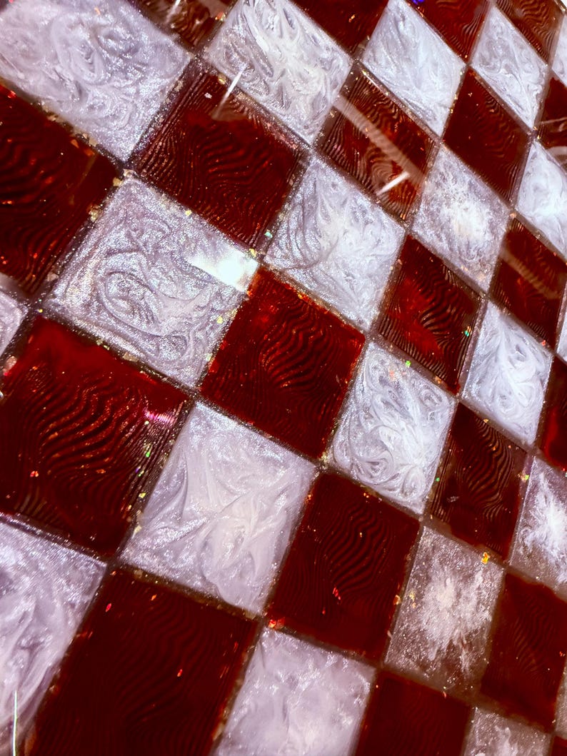 Celestial Ember Resin Chess Board (chess Pieces Not Included) - Etsy