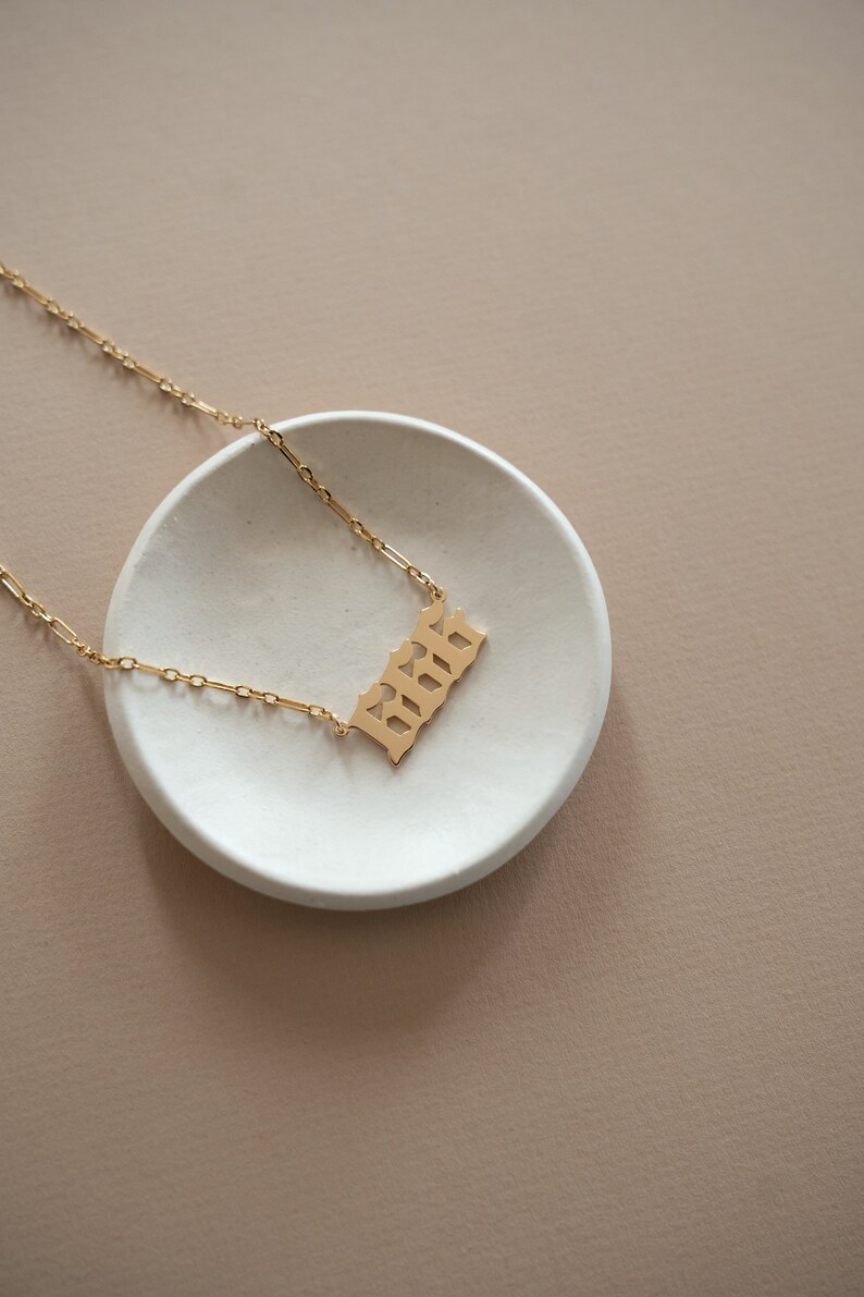 Angel Number Necklace, 111, 444, 666, Gold Filled - Etsy