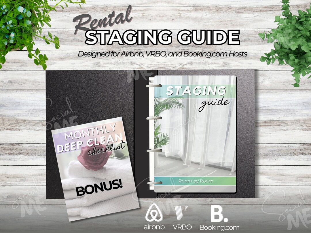 Home Staging Guide Editable Template Short Term Rental Checklist ...