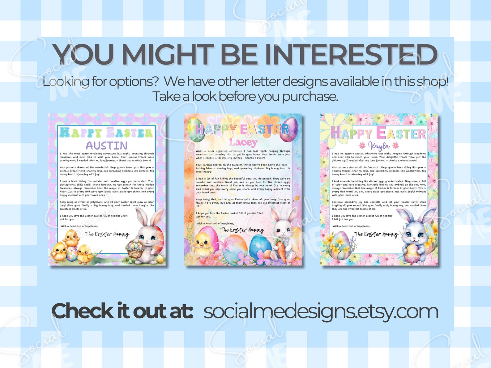 Personalized Letter From the Easter Bunny Editable Template ...