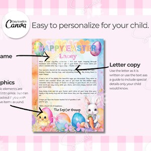 Customizable Letter From the Easter Bunny Editable Template ...
