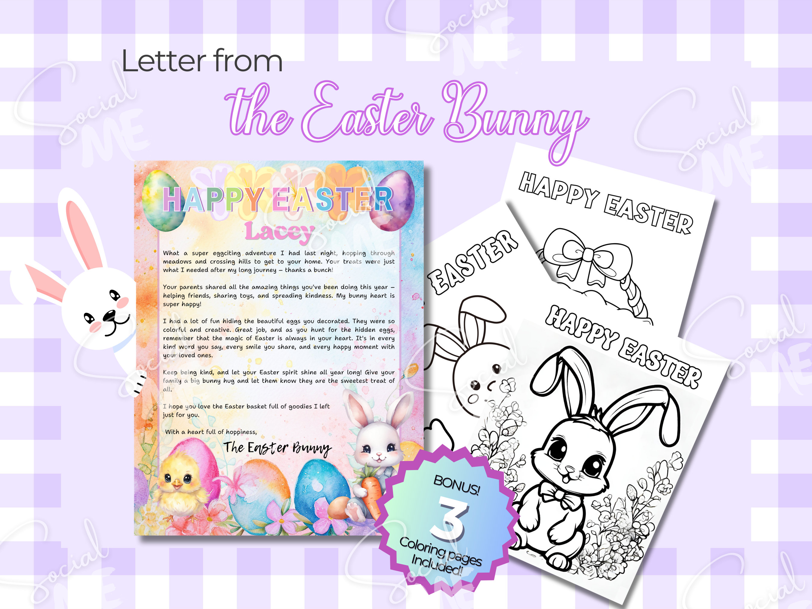 Customizable Letter From the Easter Bunny Editable Template ...