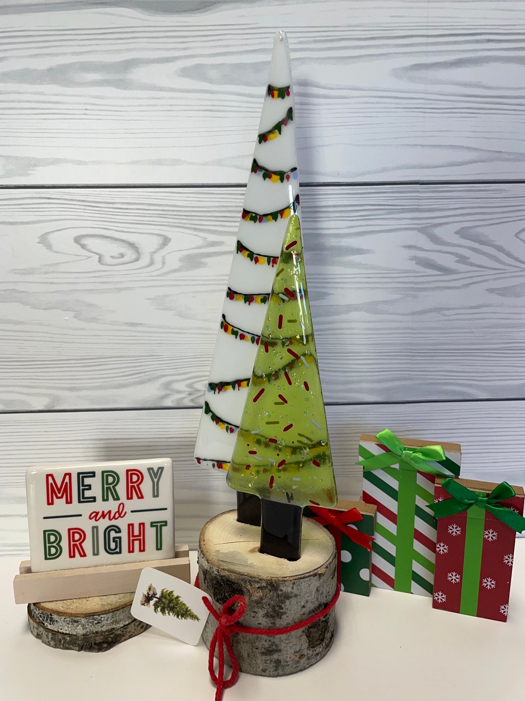 Tree, Fused Glass Tree, Farm House Decor, Cabin, Cottages, Mountain ...