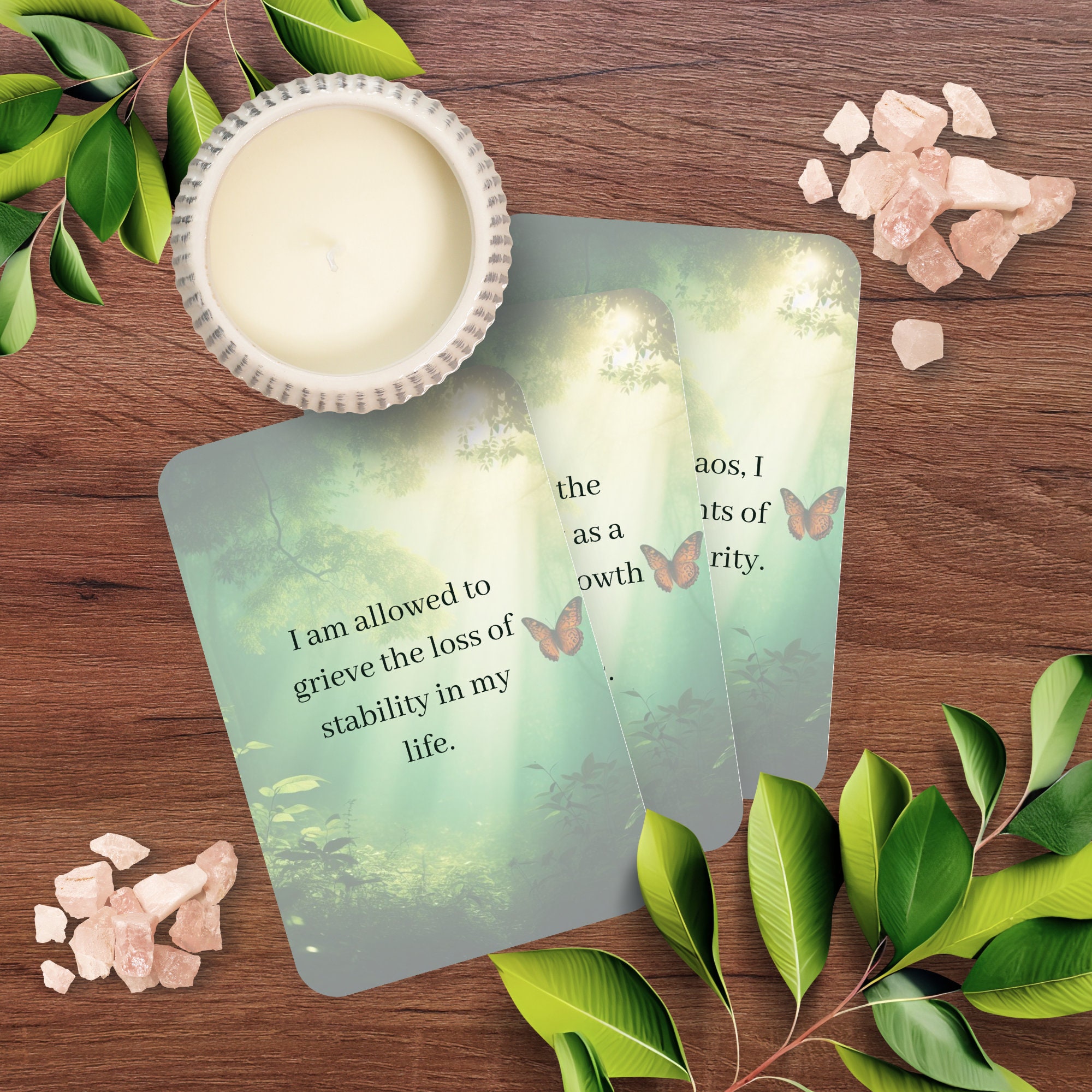 Grief Affirmation Cards for a Loss of Stability in Life: Grief Gift ...