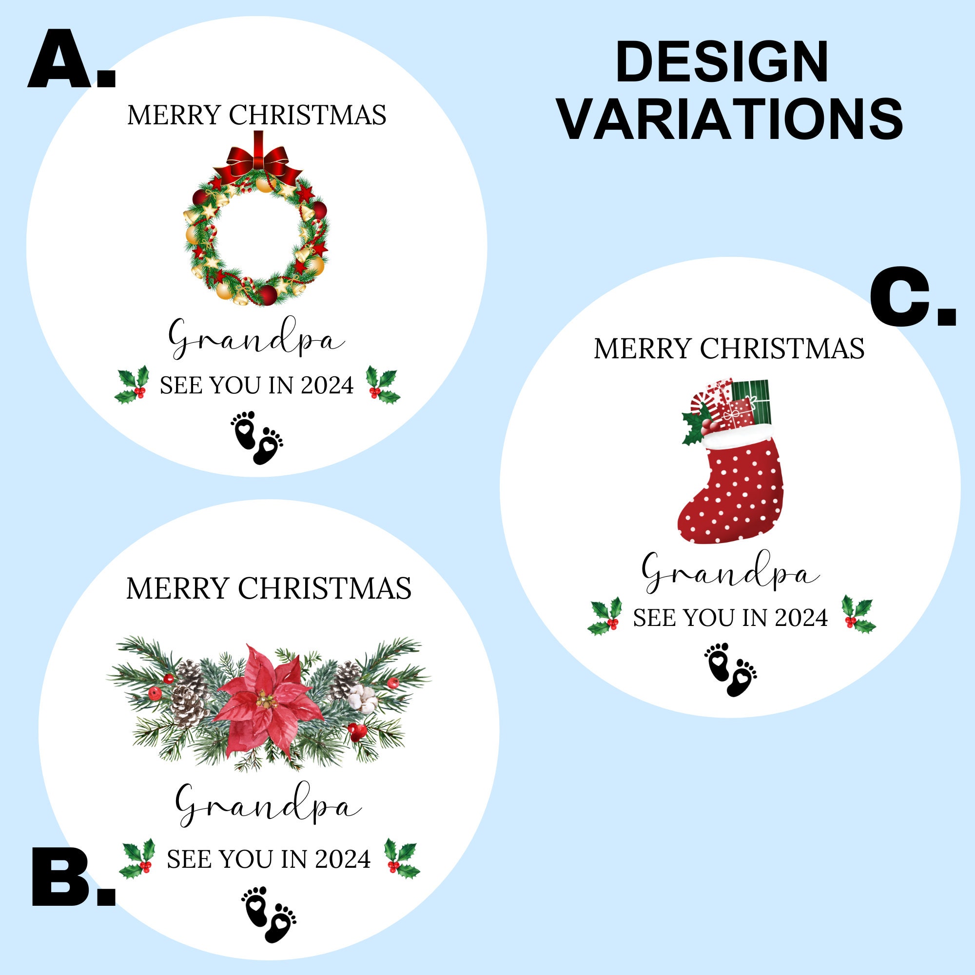 New Grandpa Ornament 2024 Soon to Be Grandpa Gift Baby Announcement ...