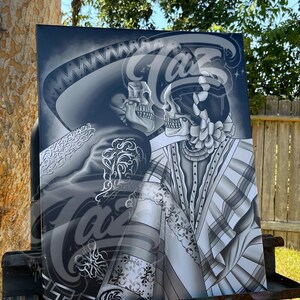 Amor Eternal Canvas Print - Taz Airbrushing Design - Etsy