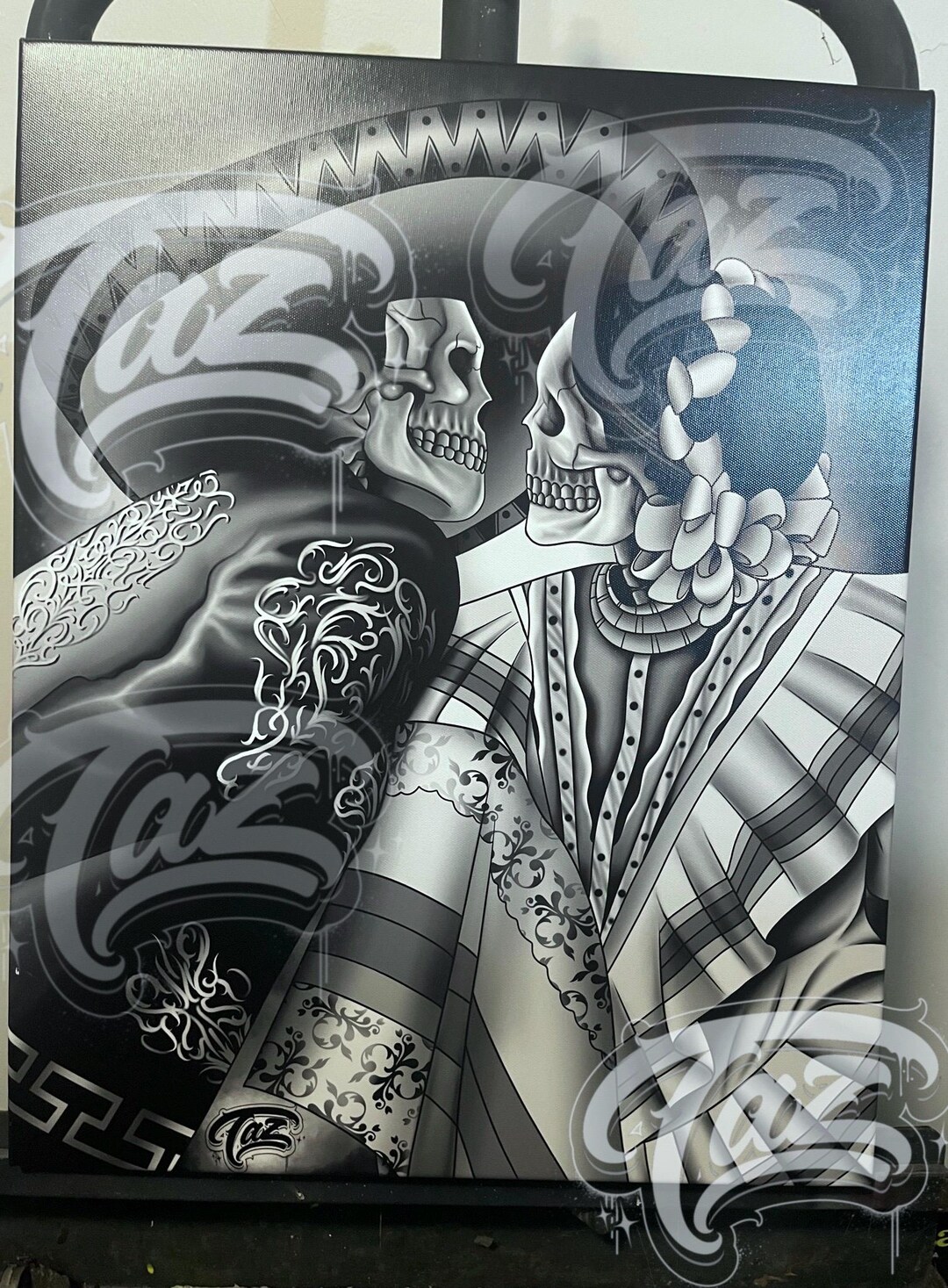 Amor Eternal Canvas Print - Taz Airbrushing Design - Etsy