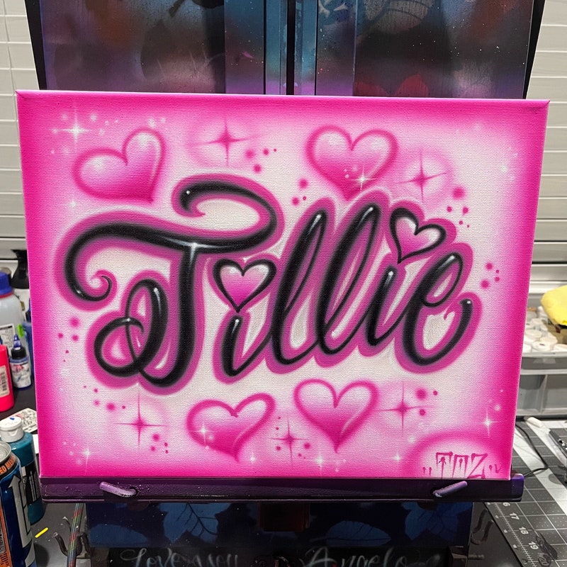Airbrush Name - Etsy