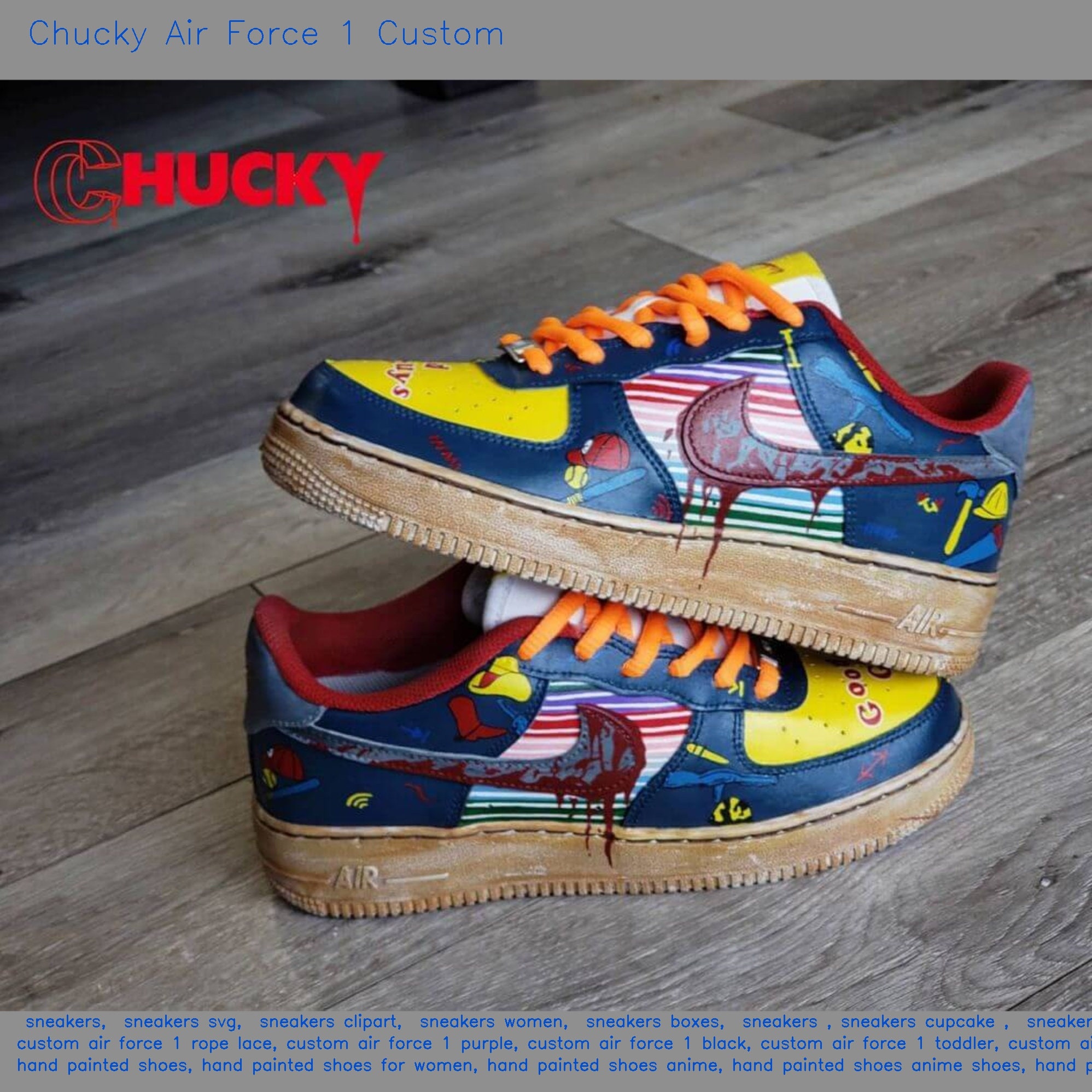 Chucky Air Force 1 Custombuy Now: Luxetsy.com/king-302 - Etsy