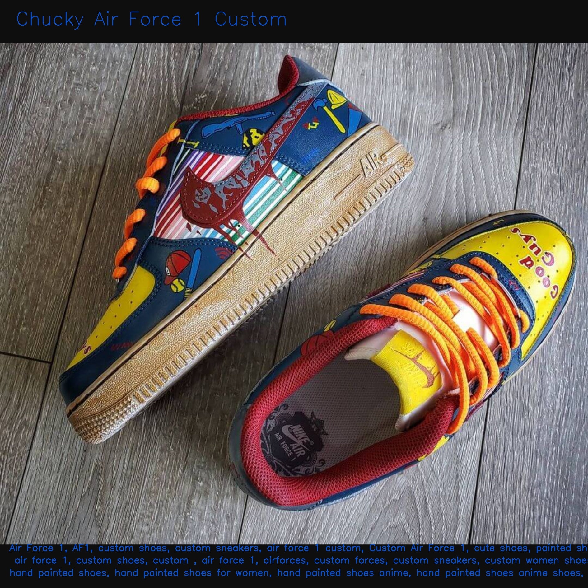 Chucky Air Force 1 Custombuy Now: Luxetsy.com/king-302 - Etsy