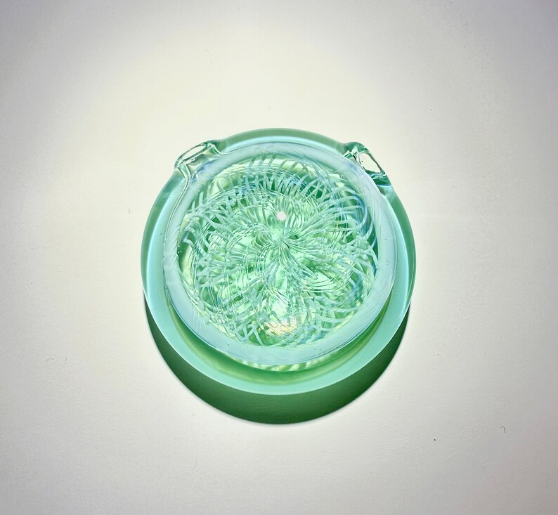 Tonic Plasmosis Cane Disc Pendant - Borosillicate Glass - Etsy