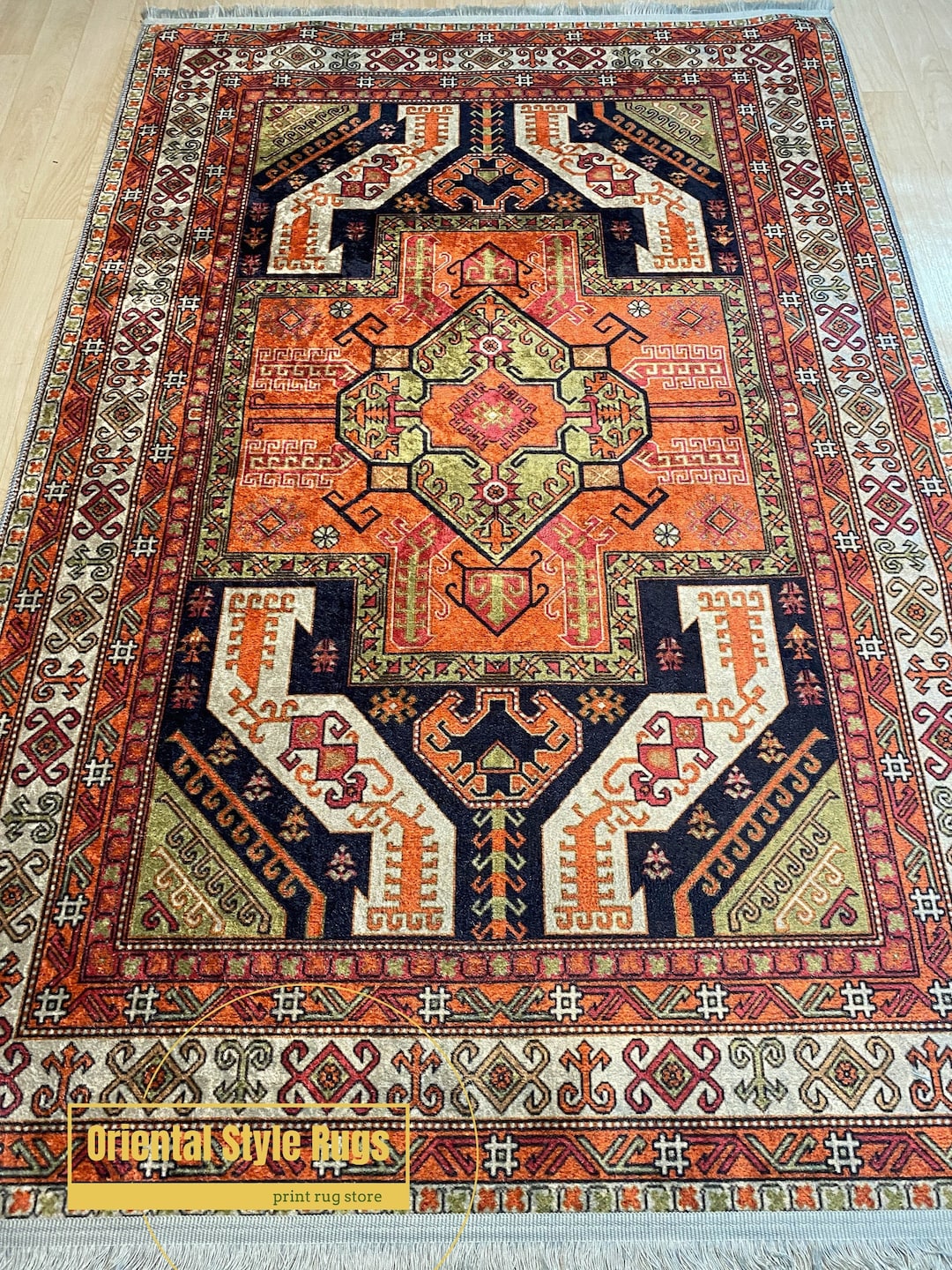 Medalion Traditional Rugs, Area Rug 8x10, Ethnic Vintage Rug, Persian ...