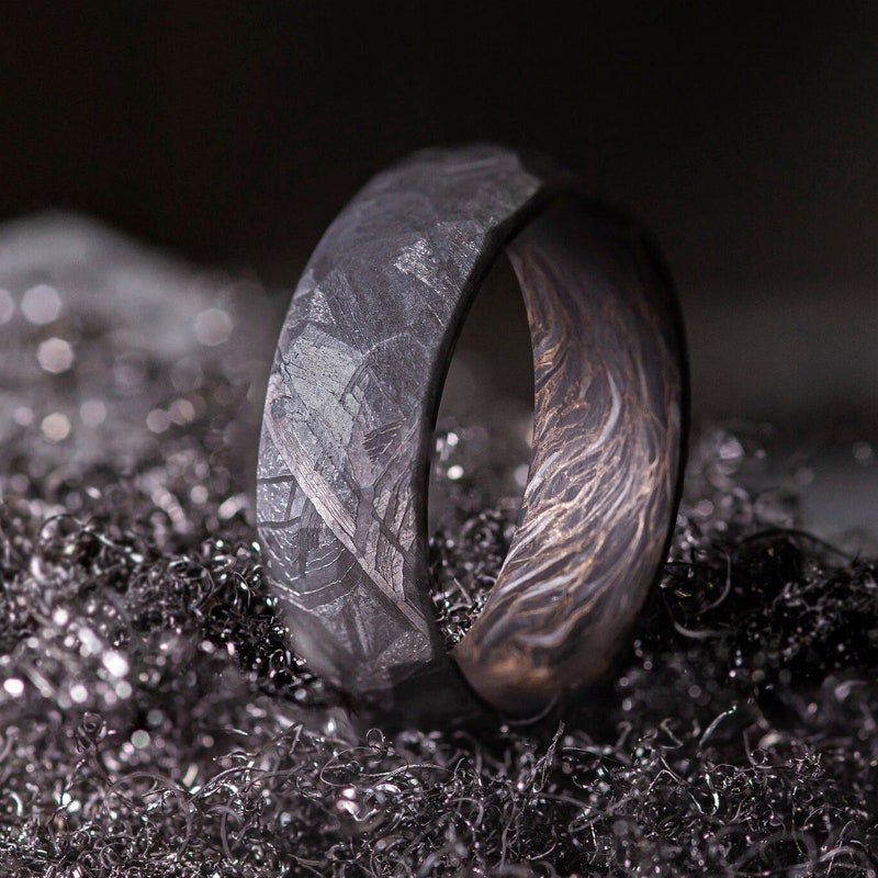 Mens Meteorite Ring - Etsy
