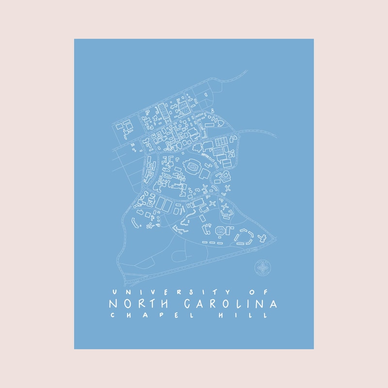 Chapel Hill Unc Art - Etsy