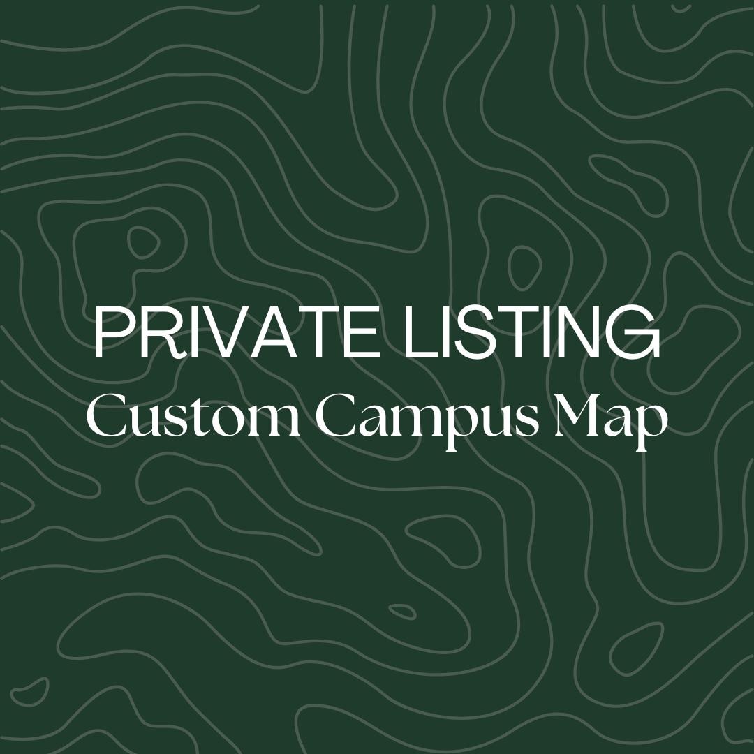 Private Listing Custom Campus Map of UNCG for Carolina Bailey - Etsy