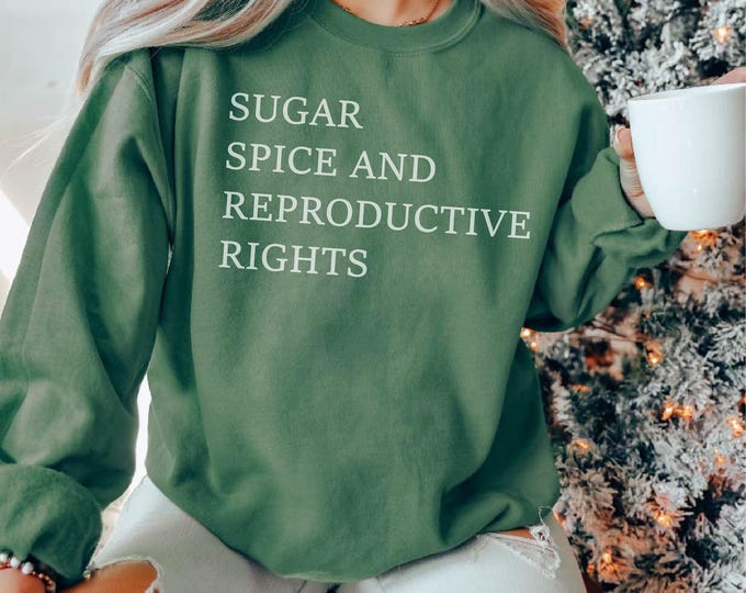 Sugar Spice and Reproductive Rights Sweatshirt,feminist Hoodie ,womens ...
