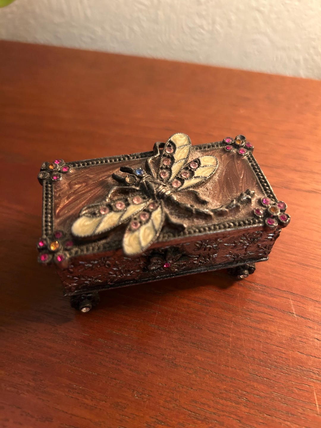 Teeny Tiny Dragonfly Trinket Box - Etsy