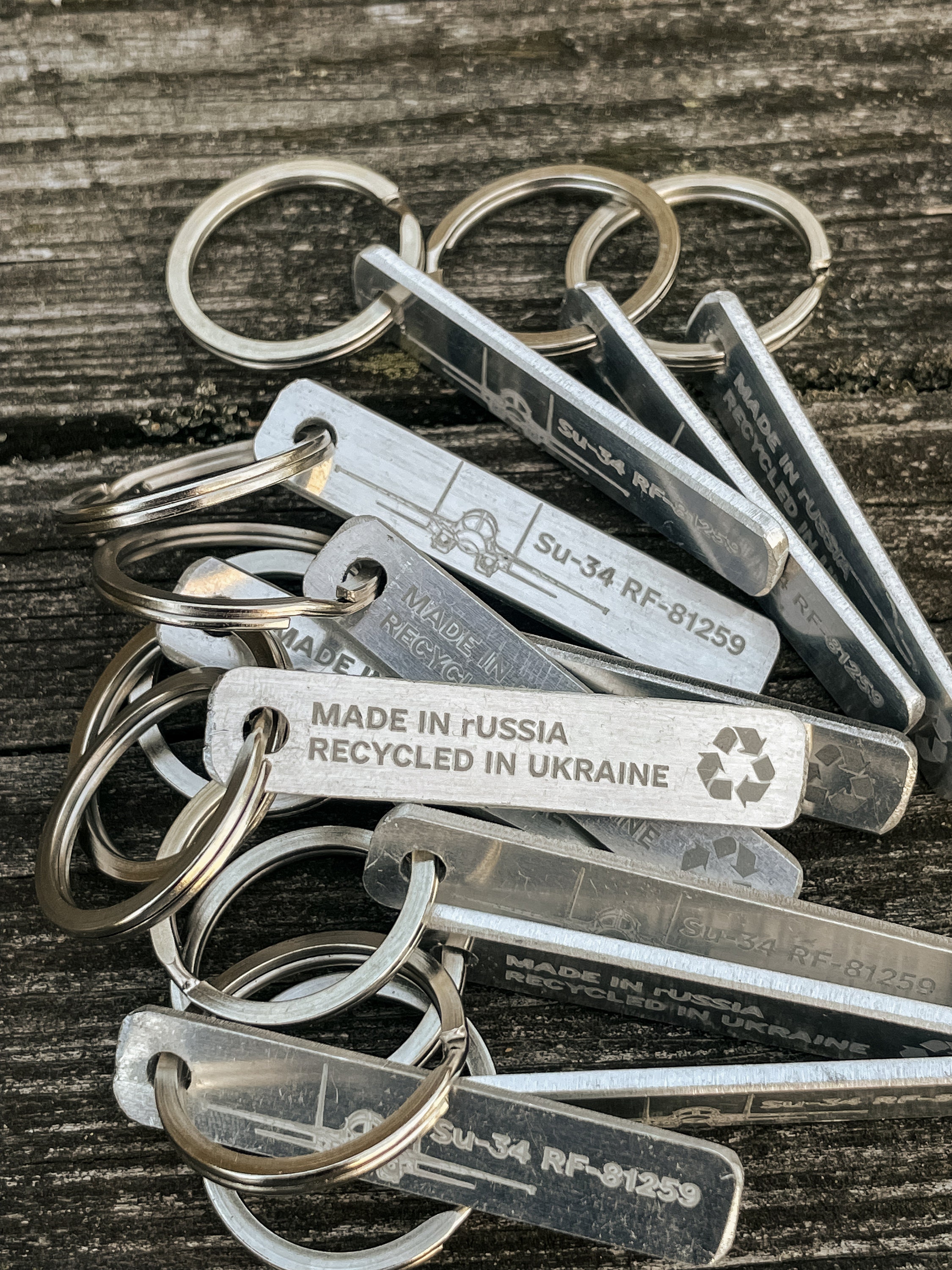 Handcrafted SU-34 Fighter Jet Relic Keychain A Piece of Aviation ...