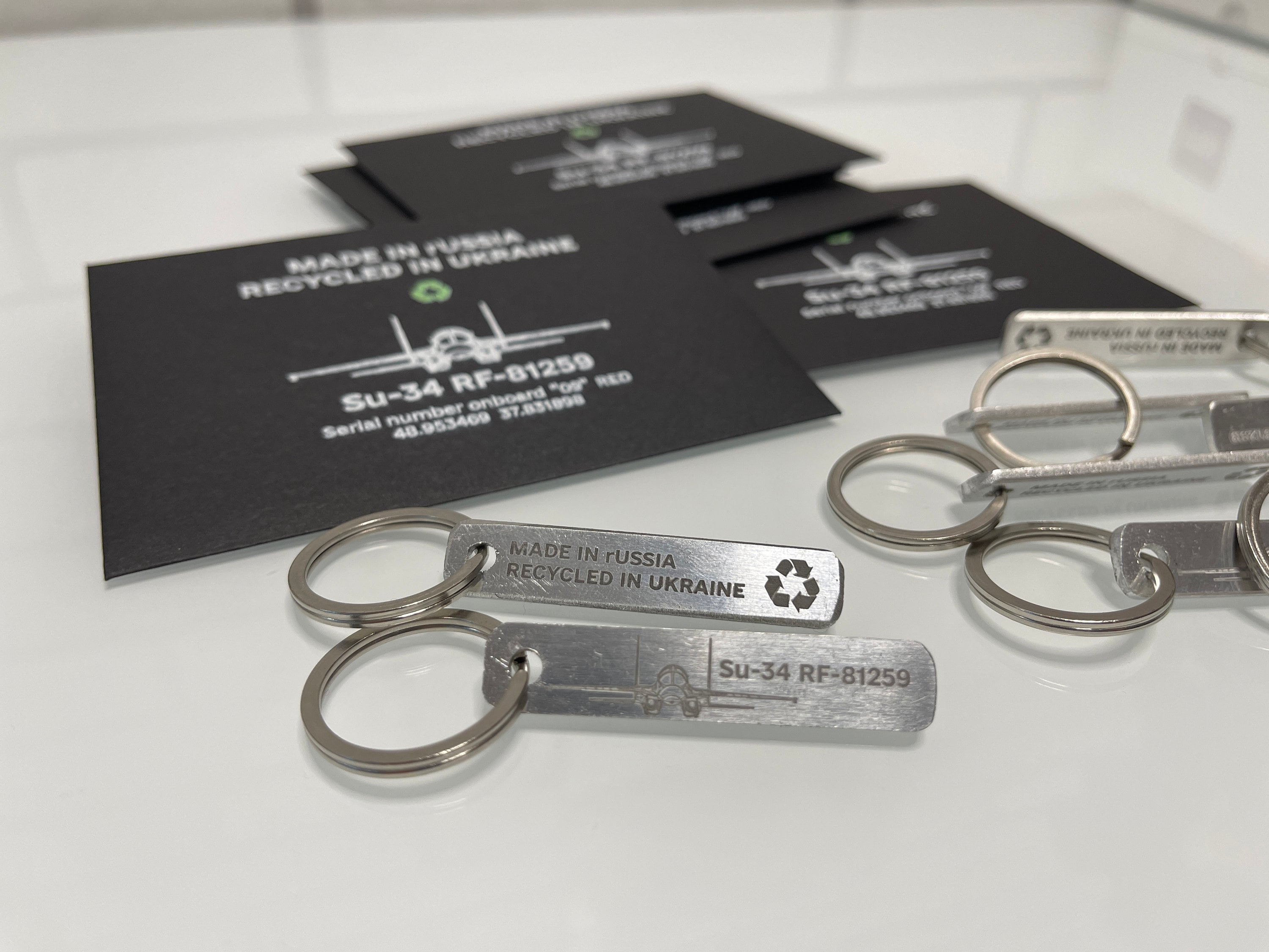 Handcrafted SU-34 Fighter Jet Relic Keychain A Piece of Aviation ...