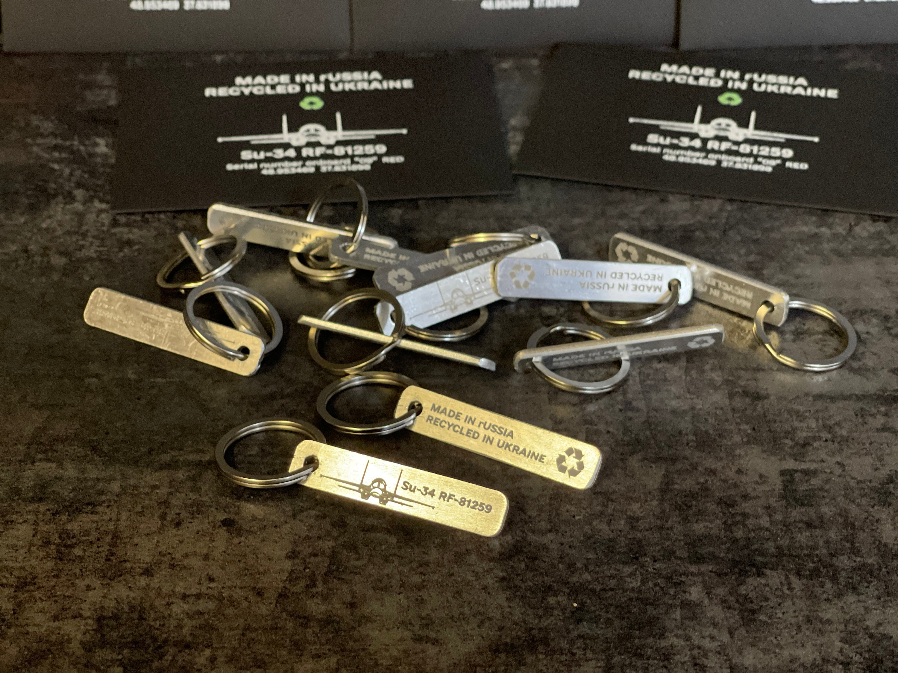 Handcrafted SU-34 Fighter Jet Relic Keychain A Piece of Aviation ...