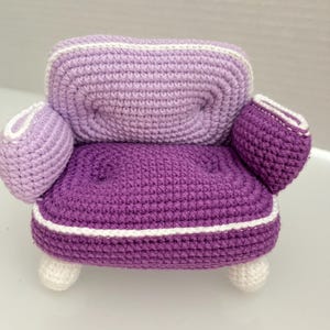 Finished Crochet Product ,crochet Sofa,crochet Mini Chair for Doll ...