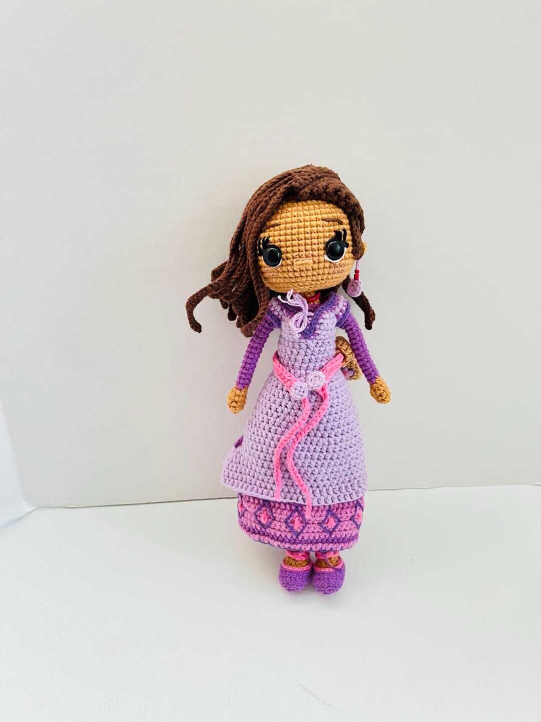 Handmade Crochet Asha Doll - 9 Inch Plush Toy, Christmas Gift - Etsy