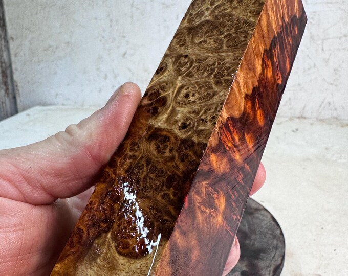 Stabilized Amboyna Burl Turning Blank | Duck or Call Blank | SAB 1122 ...