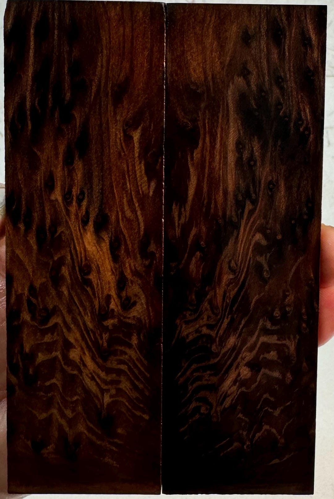 Stabilized Redwood Burl Knife Scales Redwood Black SRW 534 - Etsy