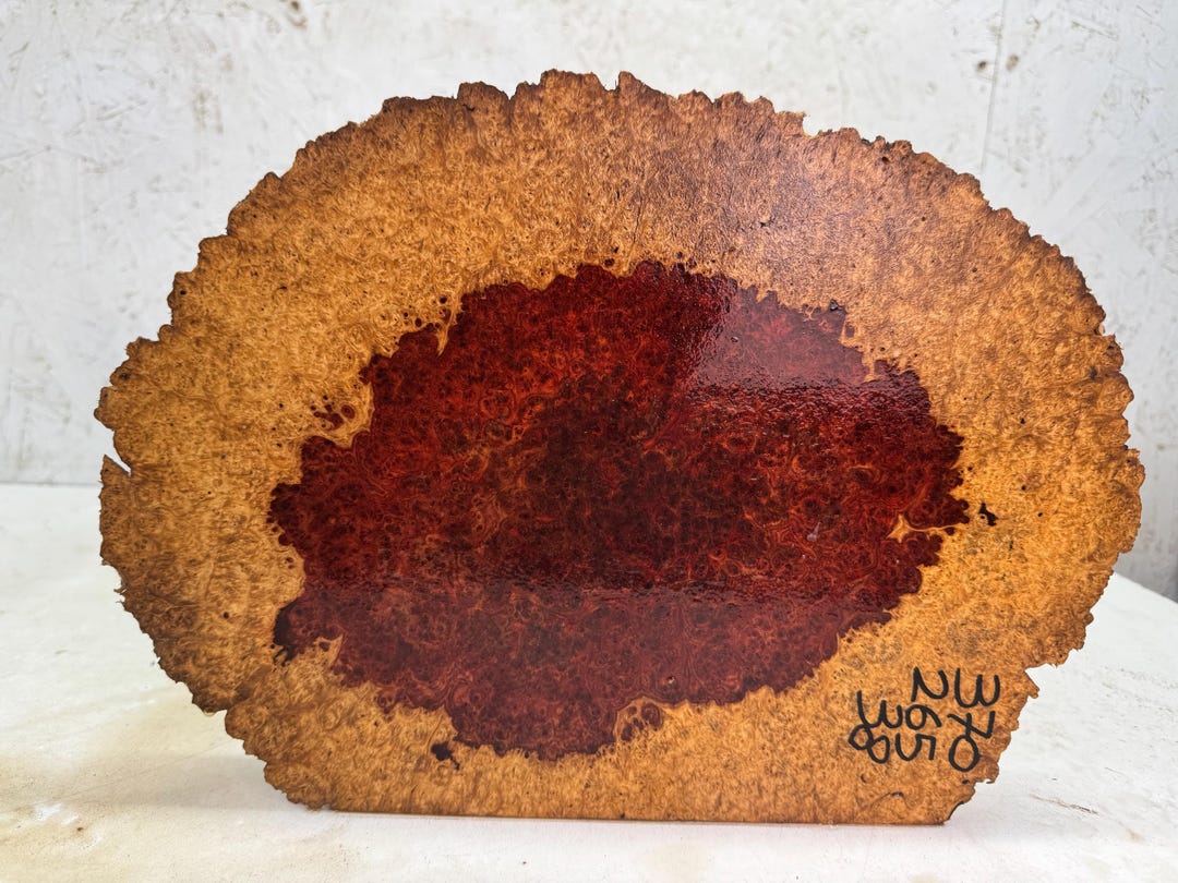 Amboyna Burl Slab With Live Edge | AB 163 - Etsy