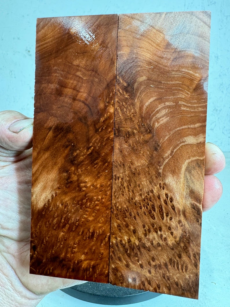 Stabilized Redwood Burl Knife Scales SRW 388 - Etsy