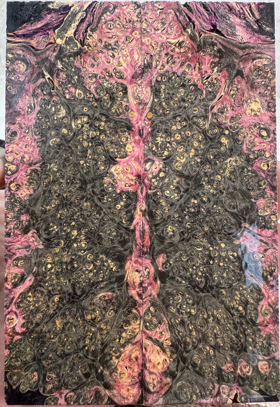 Stabilized Box Elder Burl Knife Scales | SBEB 819 - Etsy