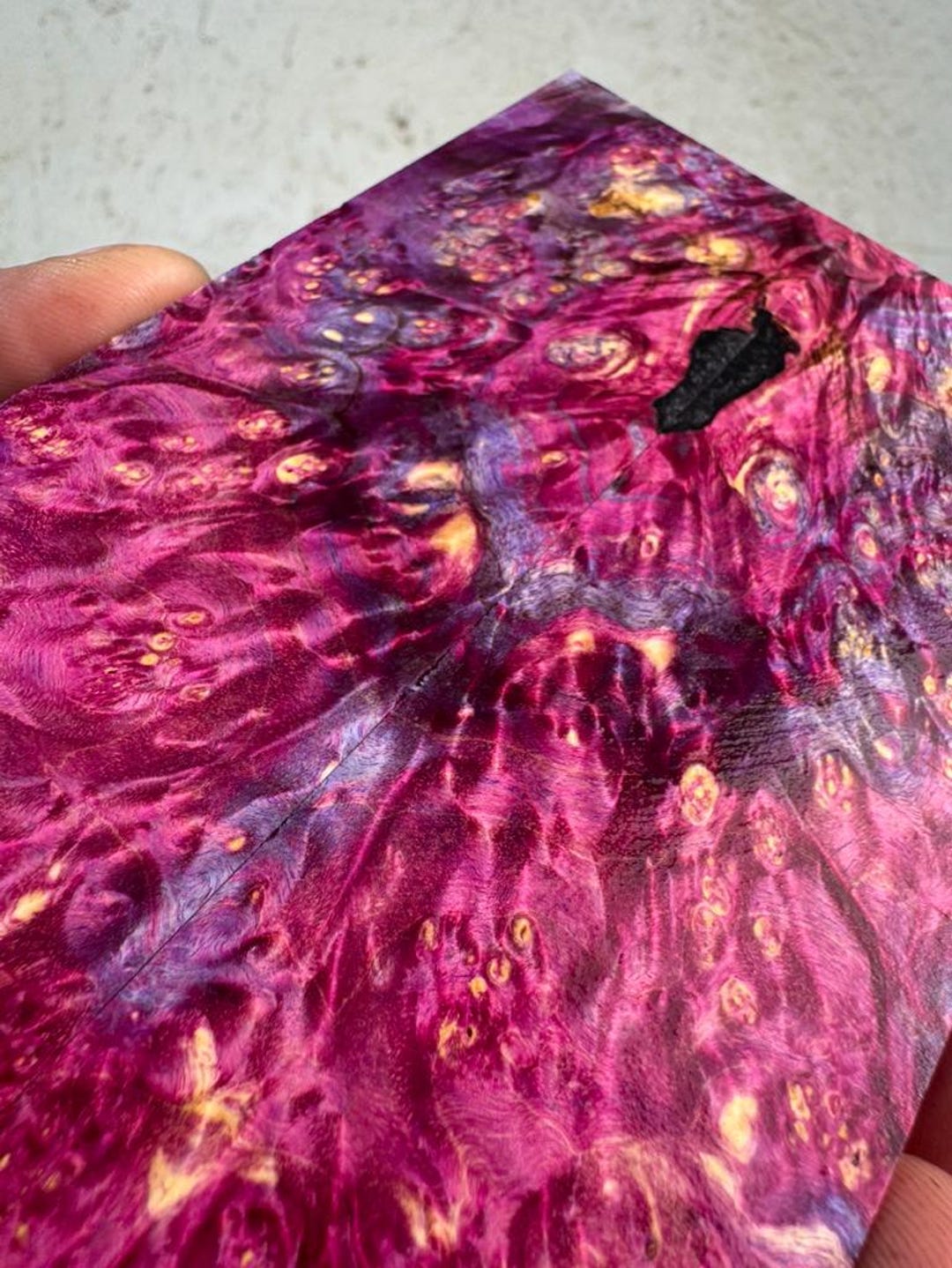 Stabilized Box Elder Burl Knife Scales | SBEB 591 - Etsy