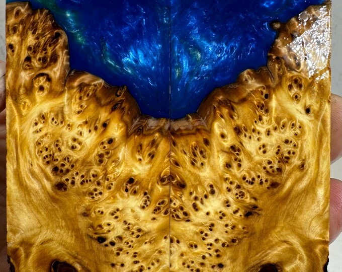 Stabilized Yellow Cedar Burl Hybrid Knife Scales | FREE SHIPPING | YCB ...