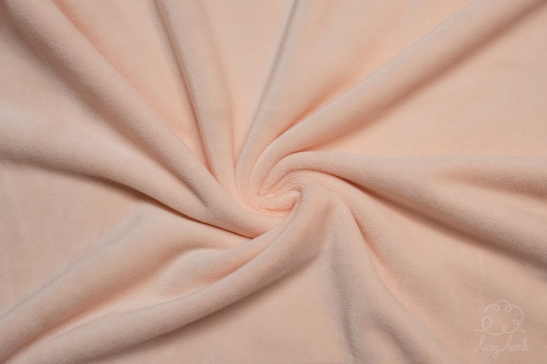 1mm Short Pile Minky Fabric Peach - Etsy