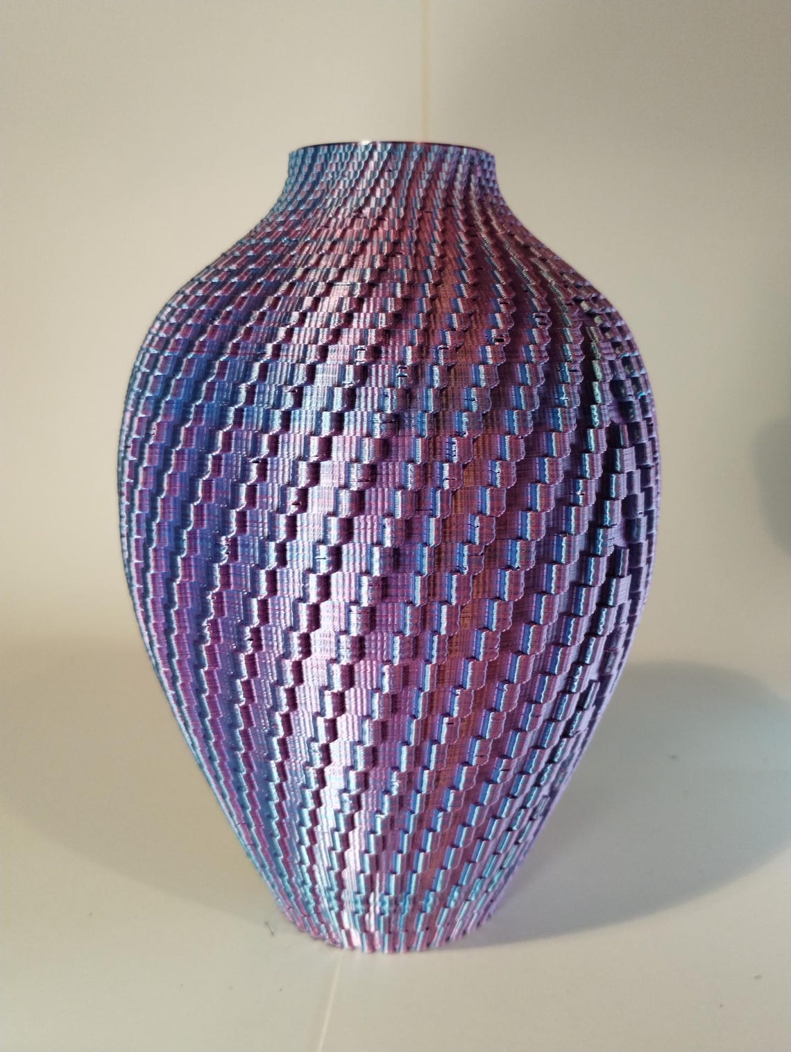 3d Printed Plastic Vase, Silk PLA Flower Pot, Floral Design Home ...