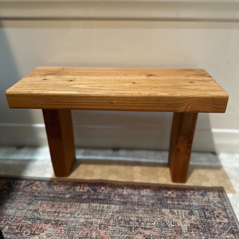 Small Wood Bench - Etsy